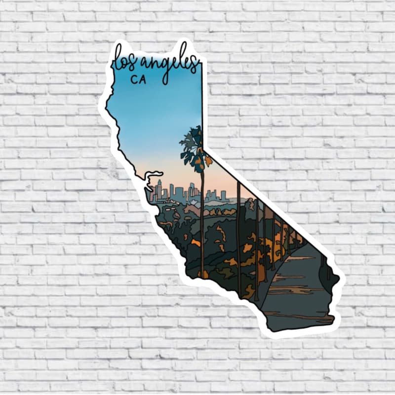 Los Angeles Sticker - Etsy
