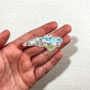 Raleigh North Carolina Design Magnet / Vinyl Waterproof - Etsy