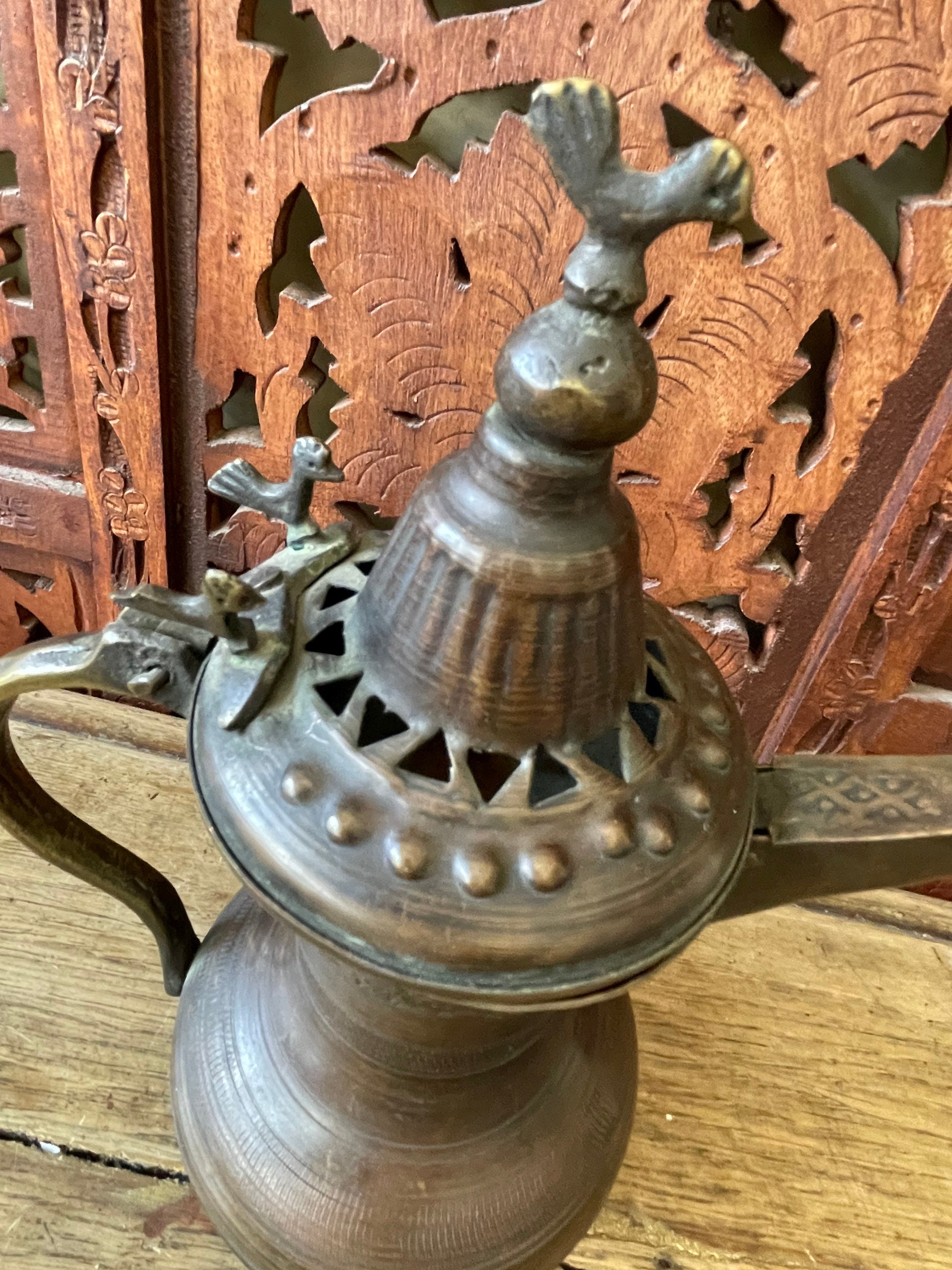 Antique Copper Ottoman Turkish Coffee Dallah Old Ibrik Middle Eastern ...