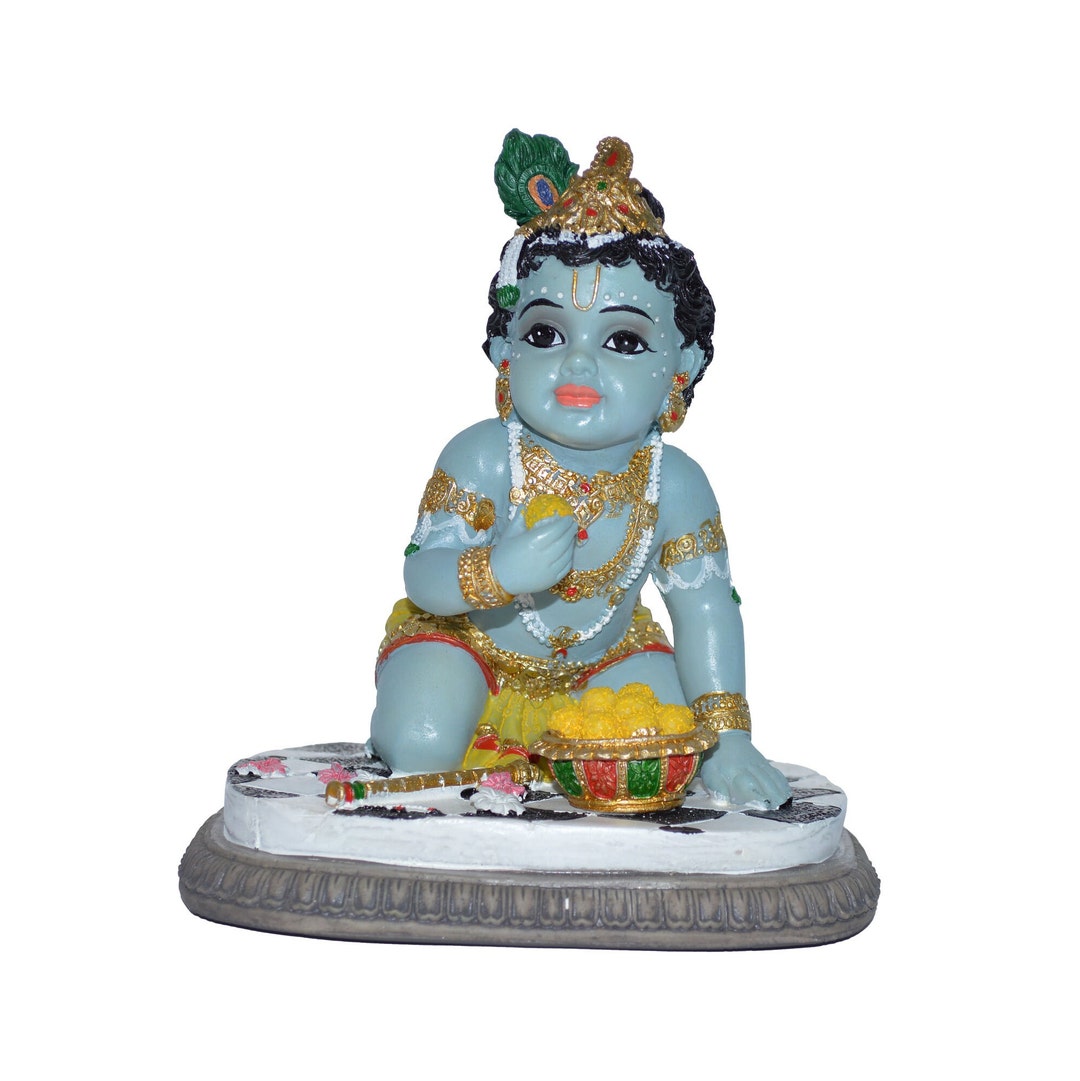 Laddu Gopal 7", Baby Krishna Statue, Baby Krishna Murti, Lord Krishna ...