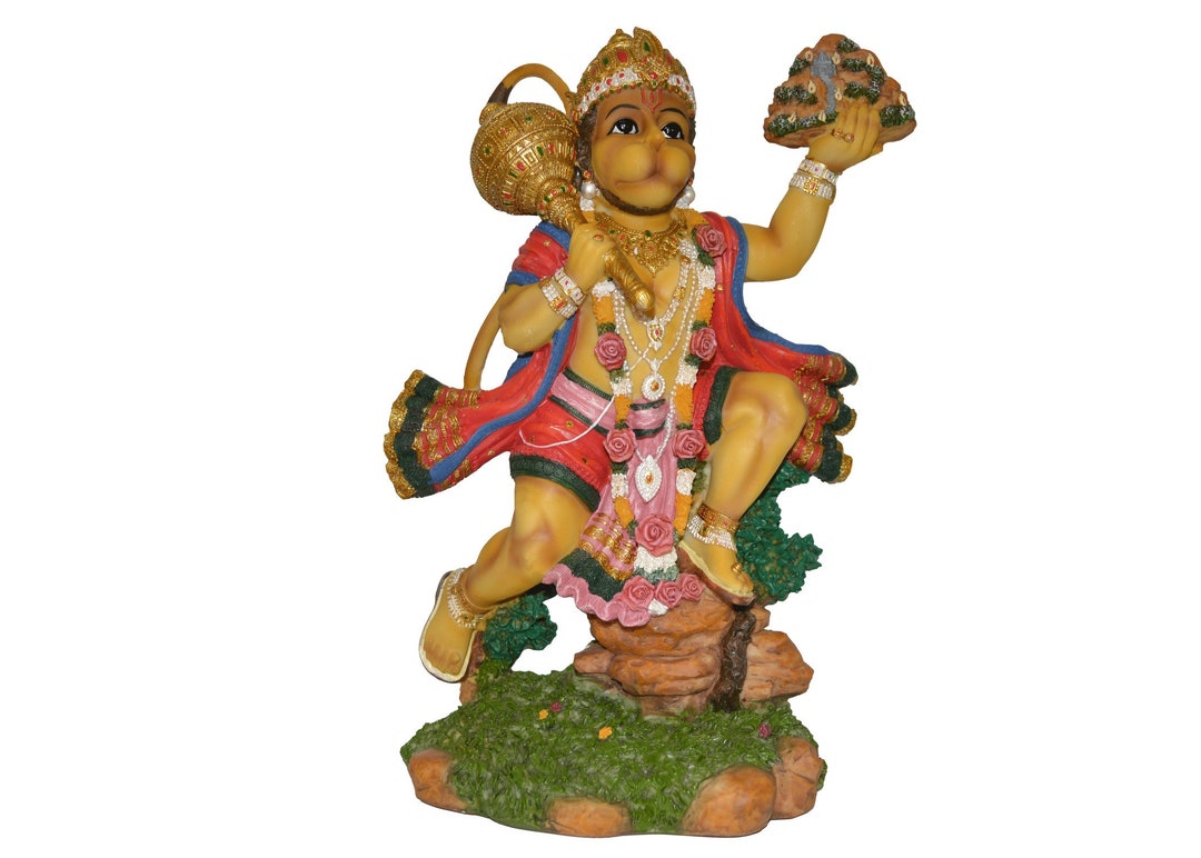 Lord Hanuman Flying 14", Hanuman Flying Statue, Hanuman Flying With ...