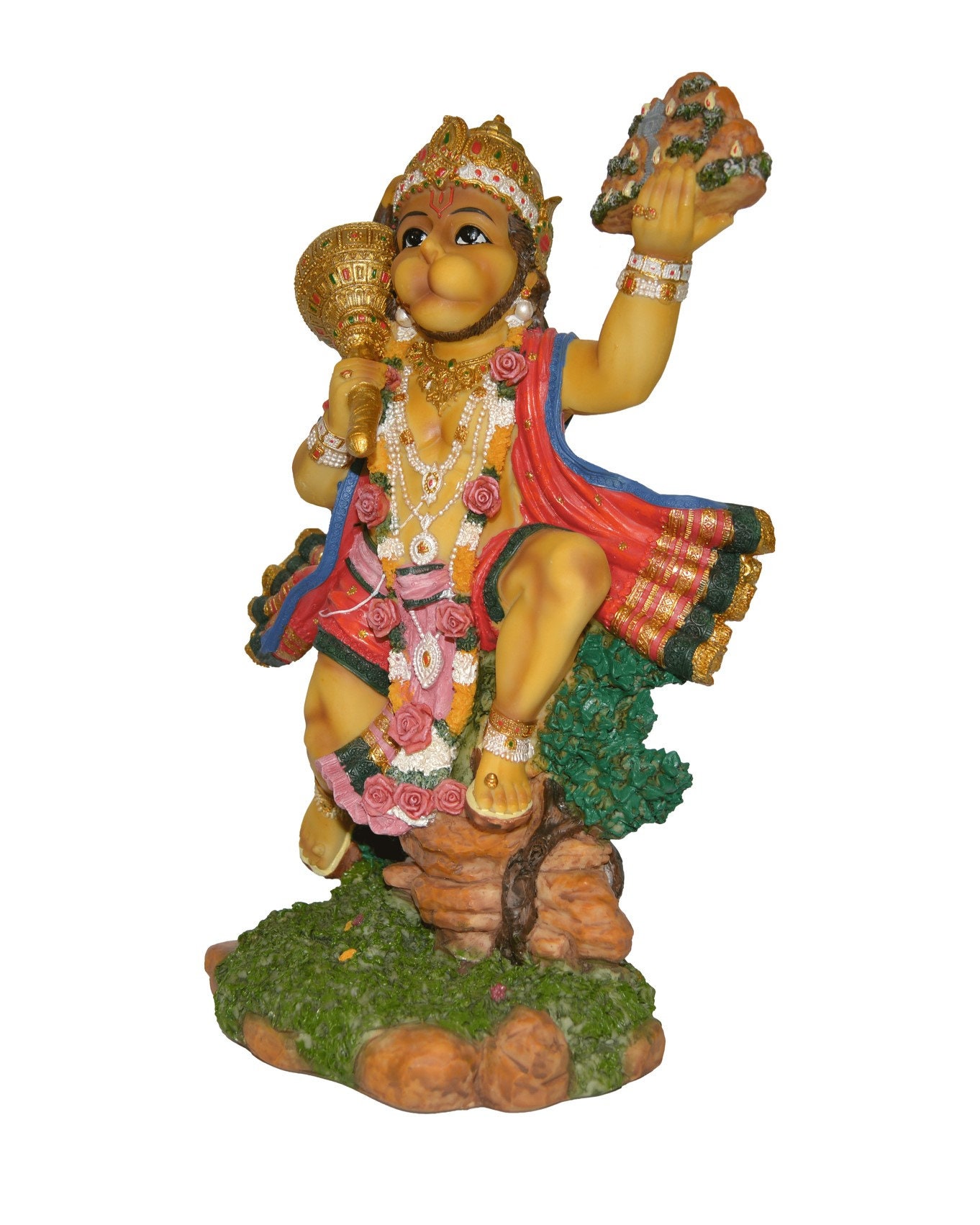Lord Hanuman Flying 14", Hanuman Flying Statue, Hanuman Flying With ...
