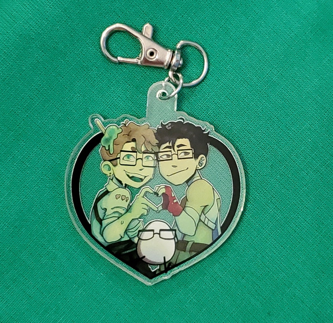 QSMP Misclick Family Acrylic Charm With Clip Designed by Shawneemorrisart. - Etsy