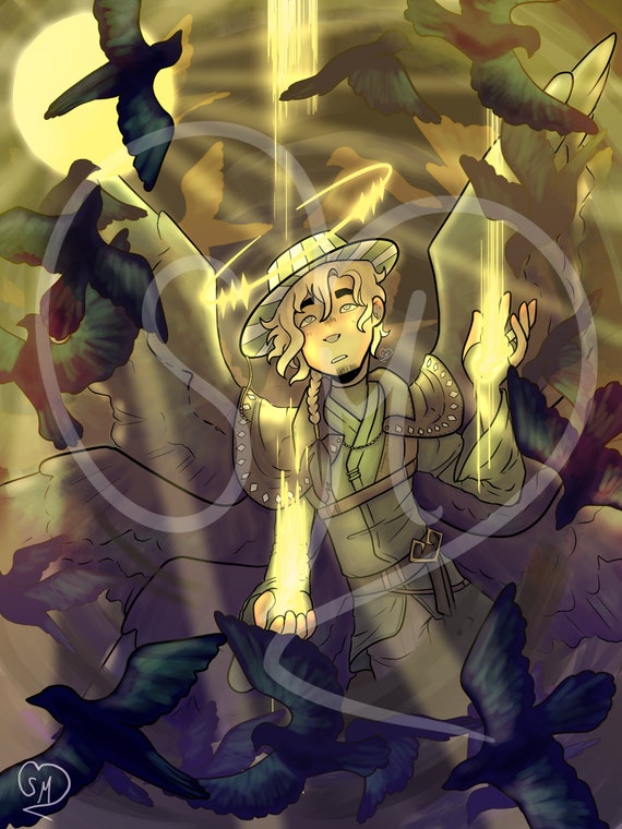 Dream SMP Philza Fanart Print Created by Young Artist Shawnee | Etsy