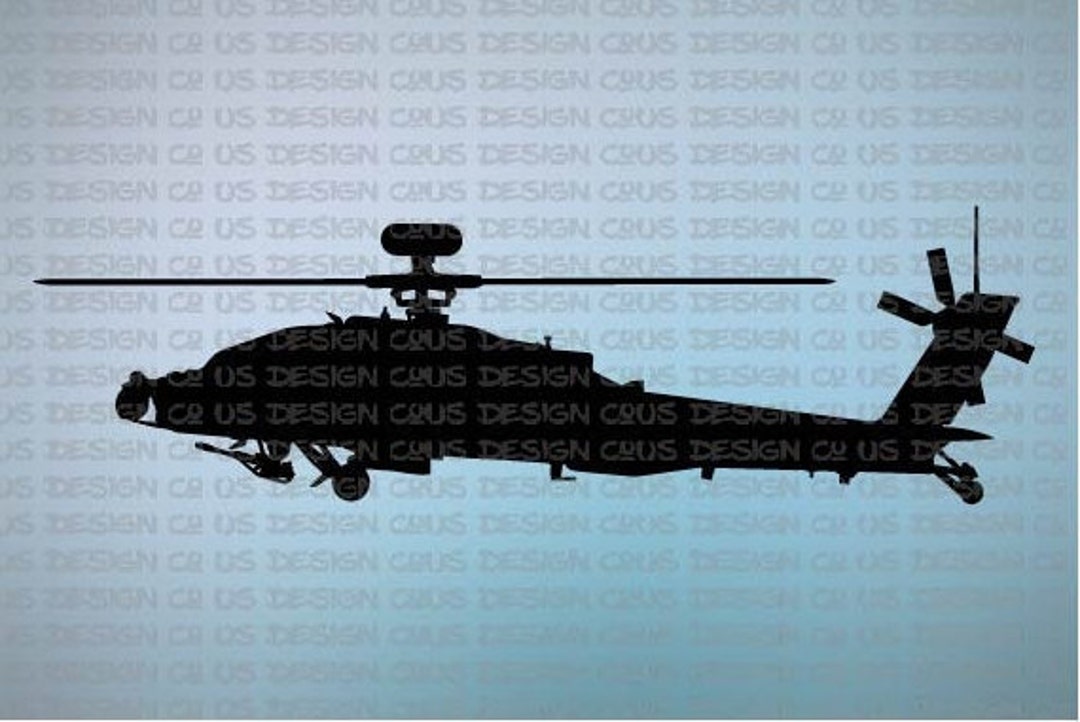 AH64 Apache SVG,DXF, PNG, Eps, Pdf, Digital Download - Etsy