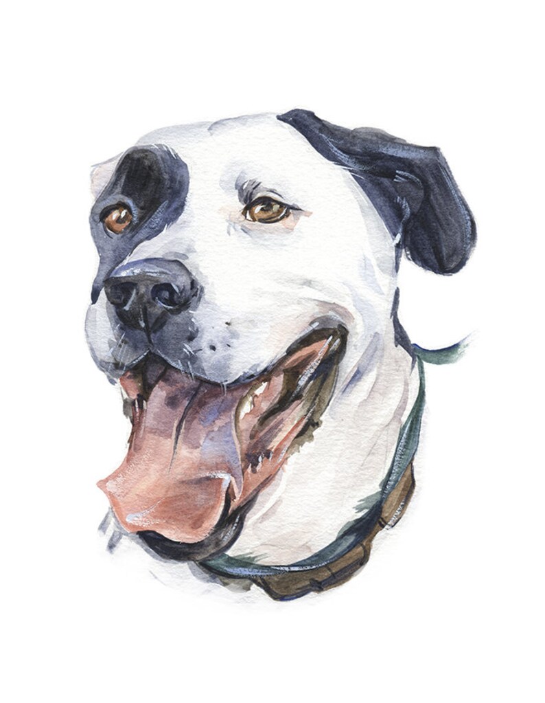 MULTI Dog Portrait Custom Two Pet Portrait Christmas Gift - Etsy