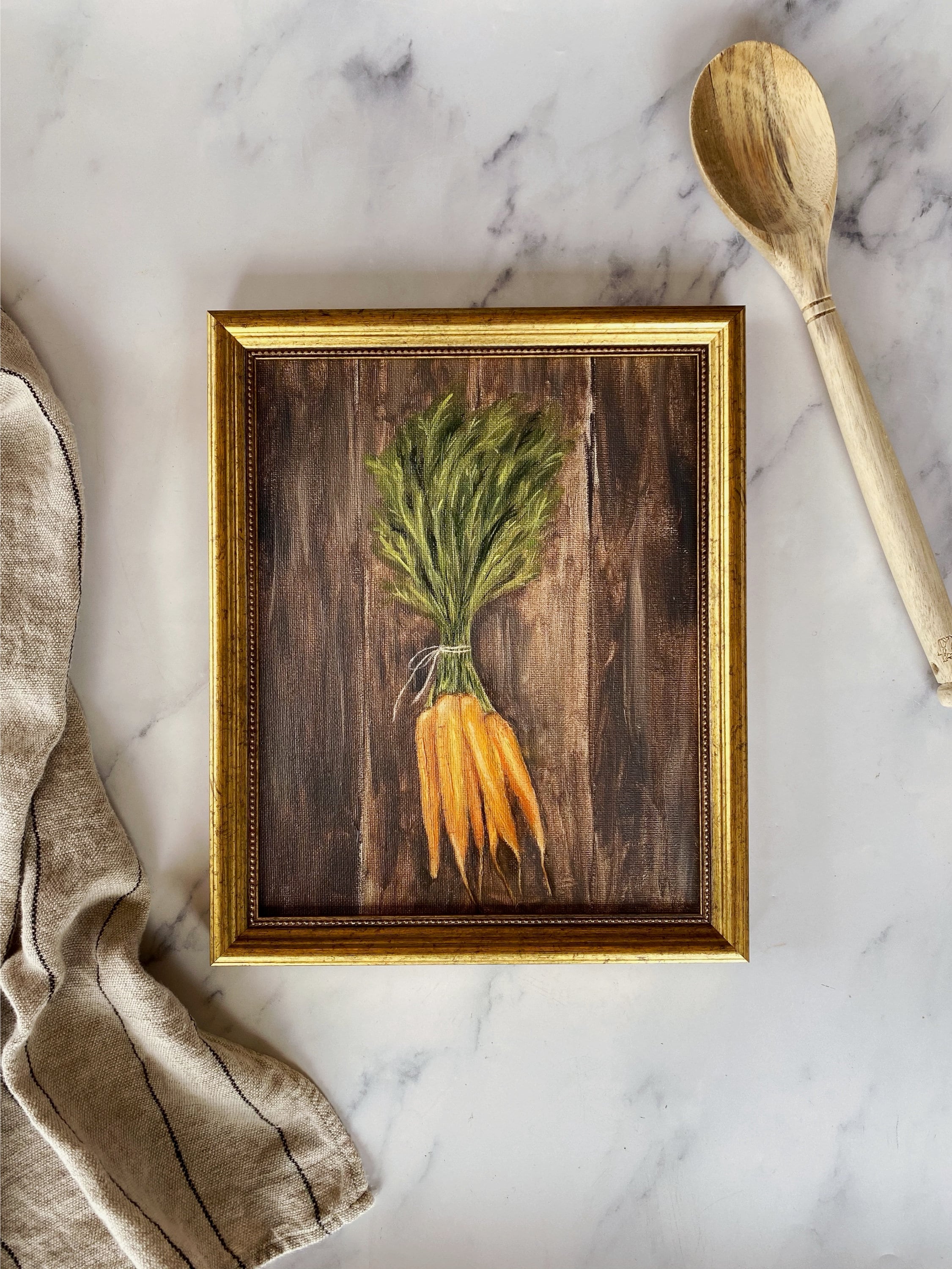 FARM TO TABLE Art Print - Unframed Oil Painting Print - Carrots Still ...