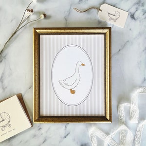 DOLOROUS Art Print - Unframed Duck Drawing Sketch Print - Minimalist ...