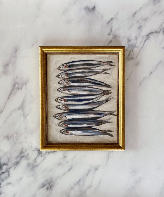 SARDINES Art Print Unframed Oil Painting Print Oil - Etsy
