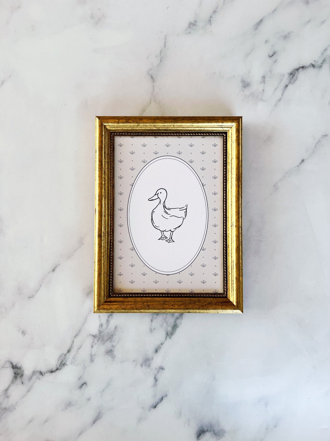 DELILAH II Art Print Unframed Duck Drawing Sketch Print Minimalist Duck ...