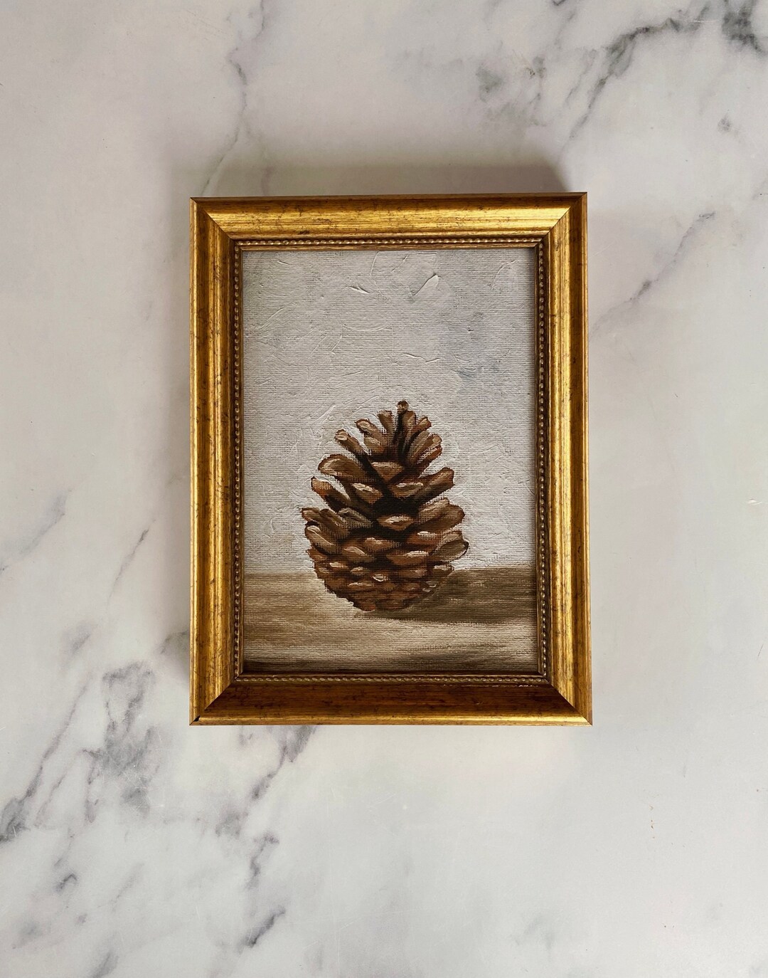 PINECONE Art Print - Unframed Pine Cone Oil Painting Print - Oil ...