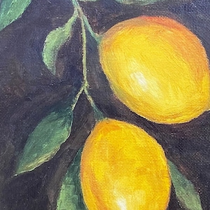 MOODY LEMON BUNDLE - Unframed Oil Print - Oil Print Still Life Original ...