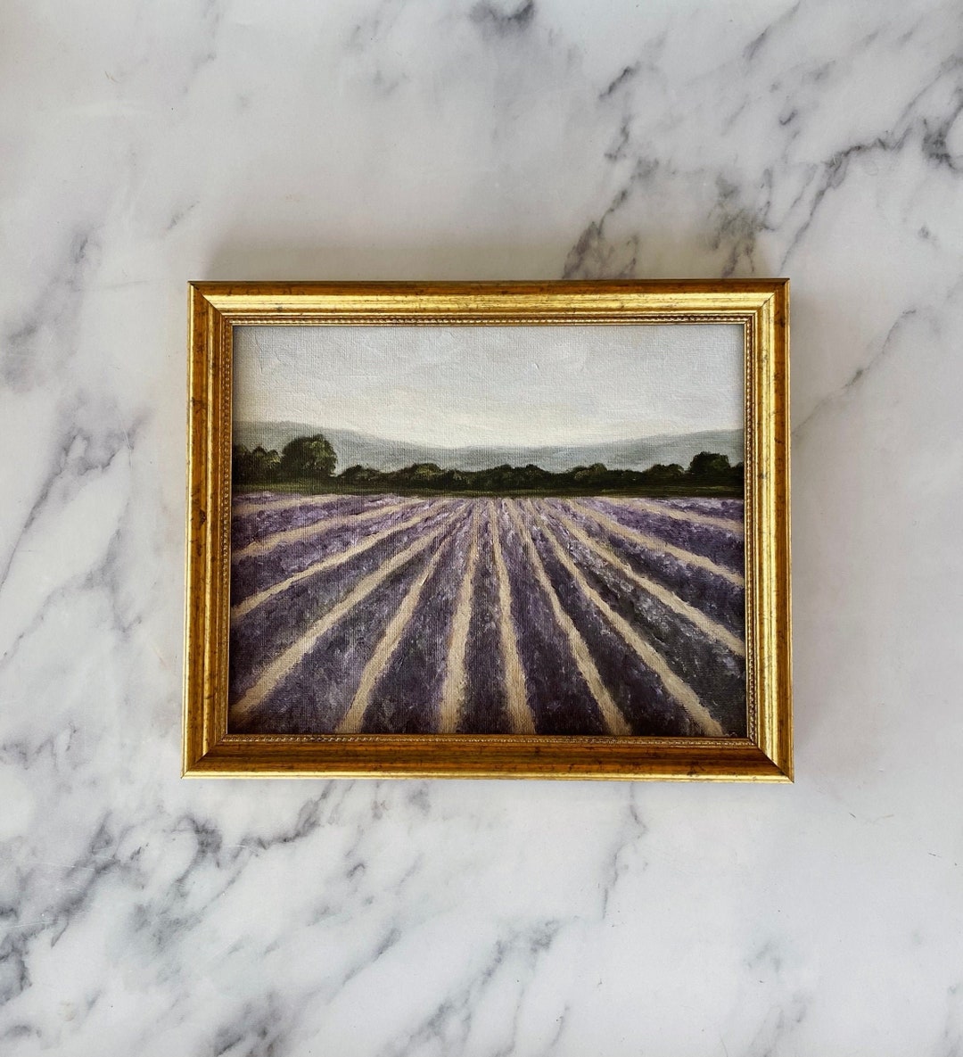 LAVENDER FIELDS Art Print - Unframed Oil Painting Print - Oil Painting ...