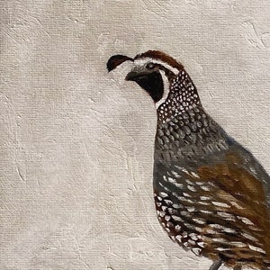 QUAIL Art Print - Unframed Quail Oil Painting Print - Rustic Art ...