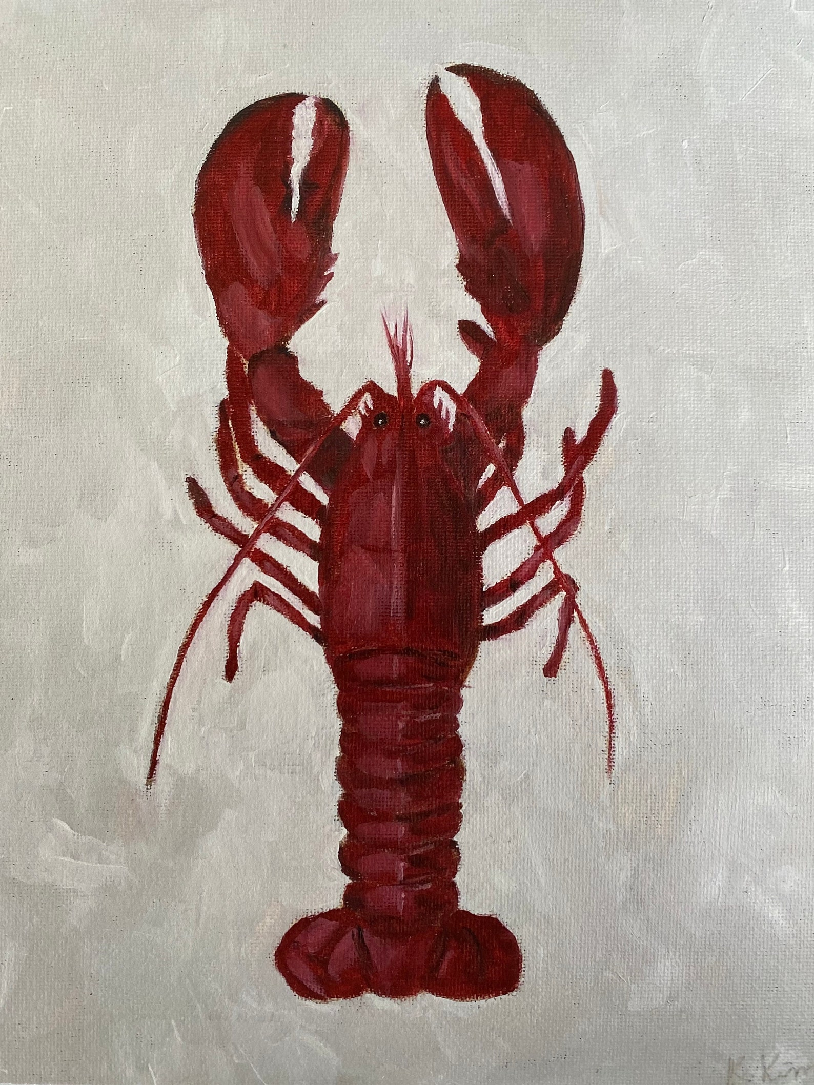 LOBSTER Art Print Unframed Lobster Oil Painting Print | Etsy