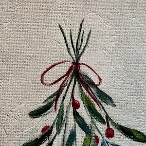 MISTLETOE Art Print - Unframed Mistletoe Oil Painting Print - Winter ...