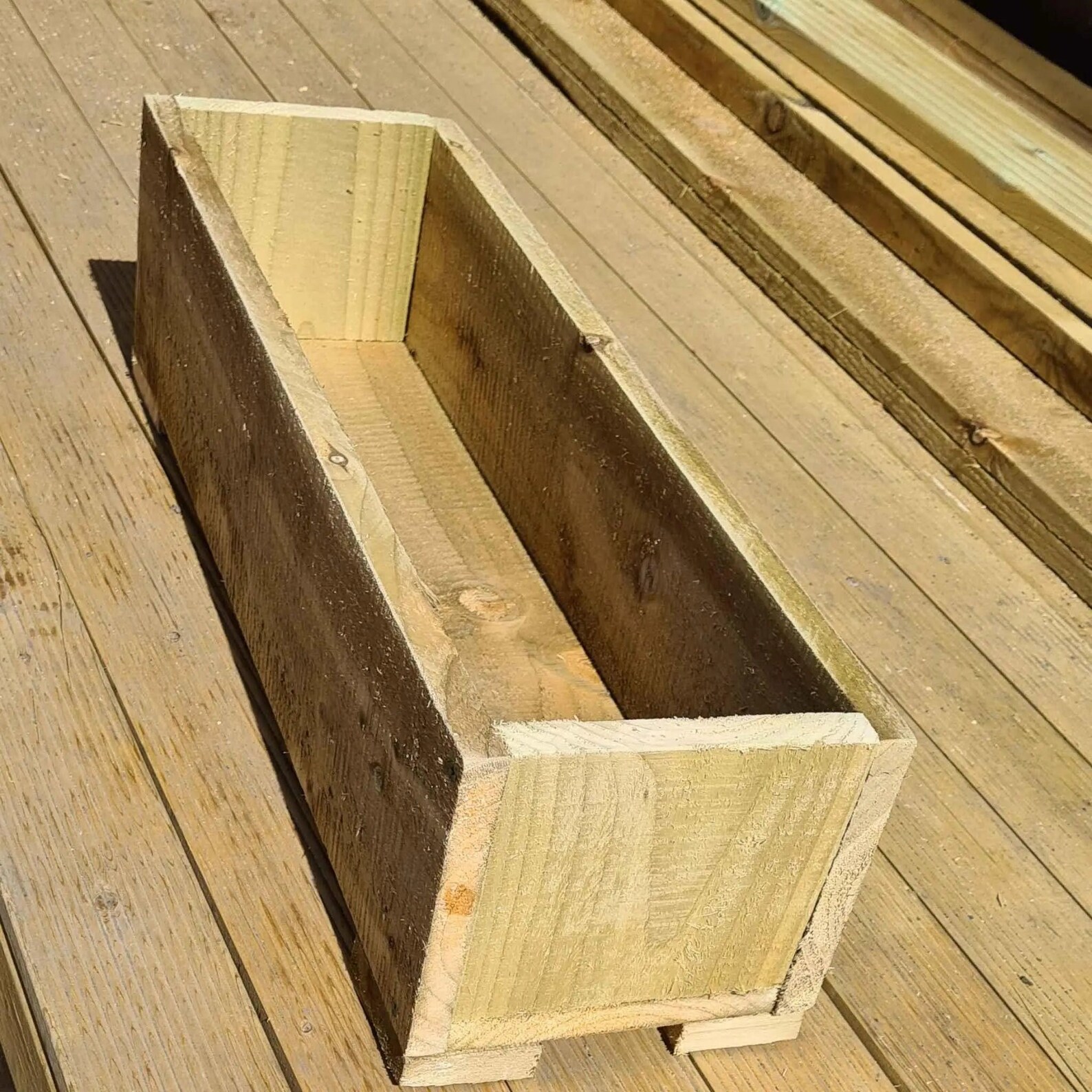 60cm Rustic Wooden Planter Box - Etsy