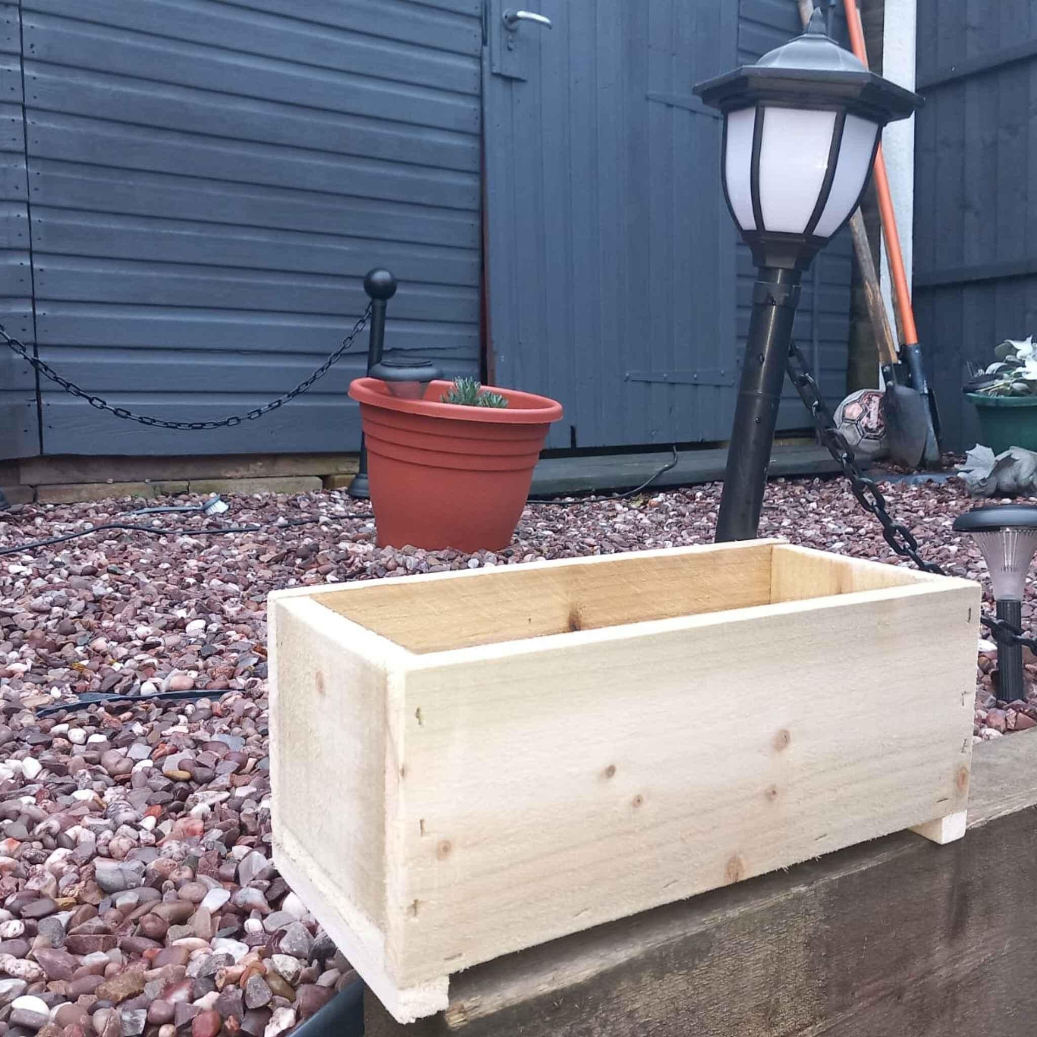 Handmade Rustic Wooden Garden Planters - Etsy