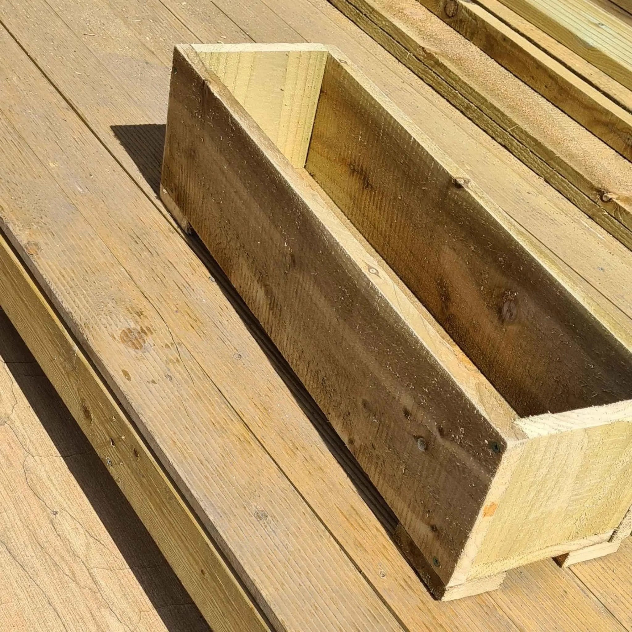 60cm Rustic Wooden Planter Box - Etsy