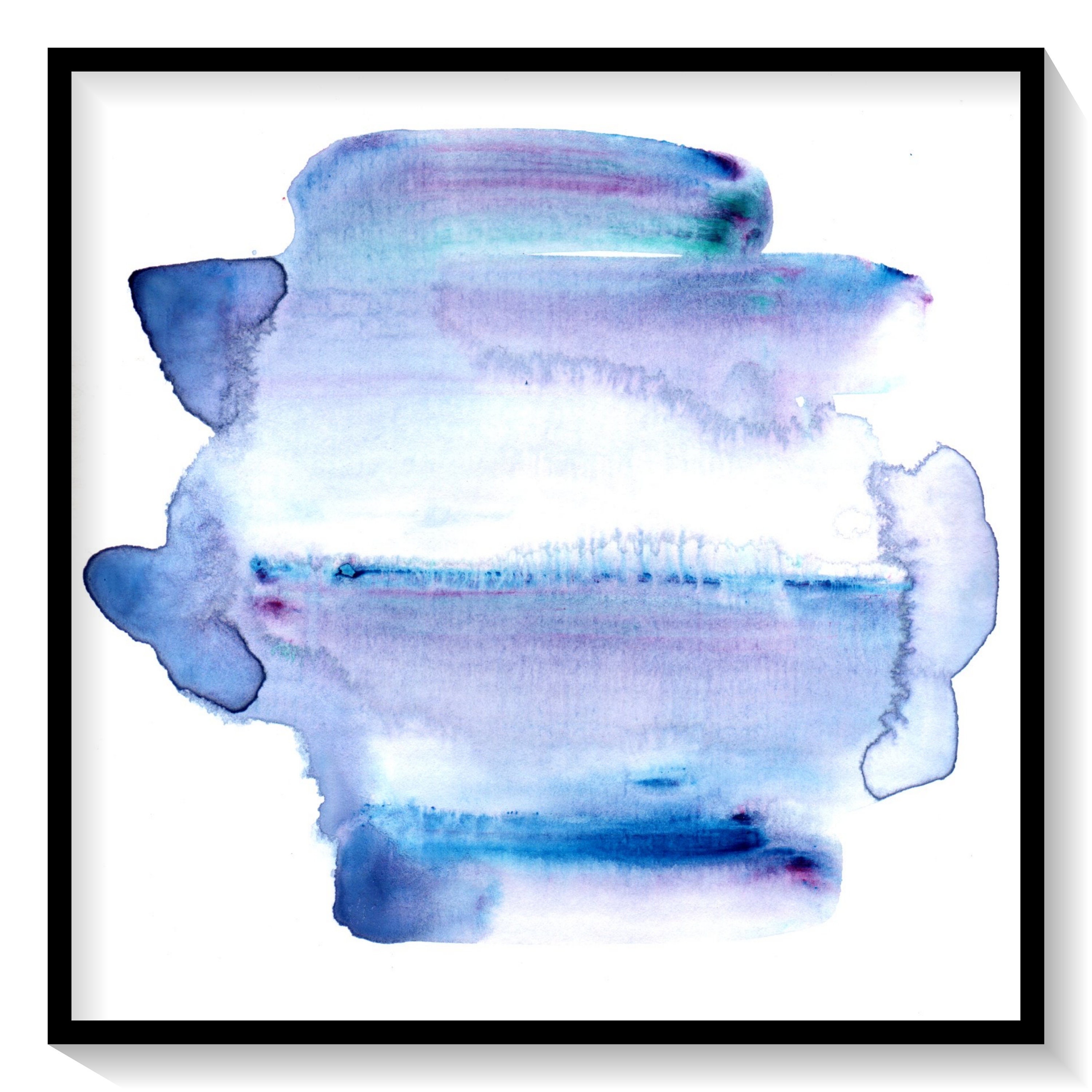 Shades of Blue Abstract Watercolor Printable Wall Art Home Decor - Etsy