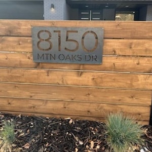 Large Modern House Numbers - Address Numbers, Door Numbers, 12 Inch ...