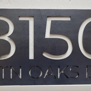 Large Modern House Numbers - Address Numbers, Door Numbers, 12 Inch ...