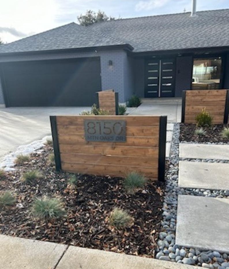 Large Modern House Numbers - Address Numbers, Door Numbers, 12 Inch ...