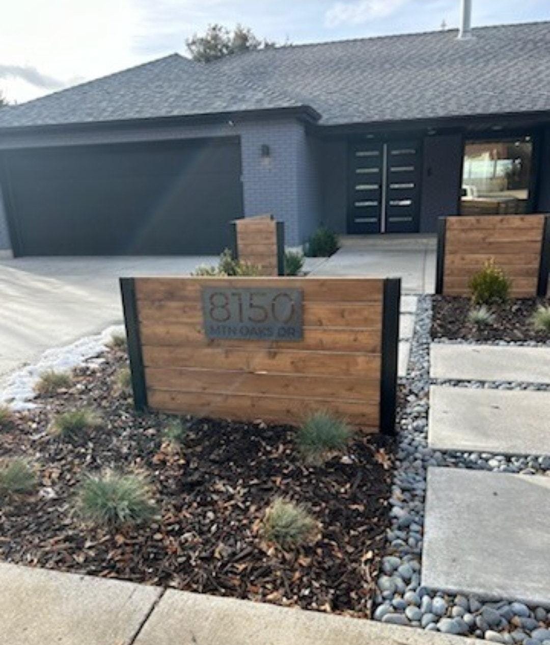 Large Modern House Numbers - Address Numbers, Door Numbers, 12 Inch ...