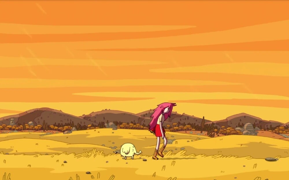 Adventure Time Bubblegum and Tree Trunks 8x10 Painting Print - Etsy