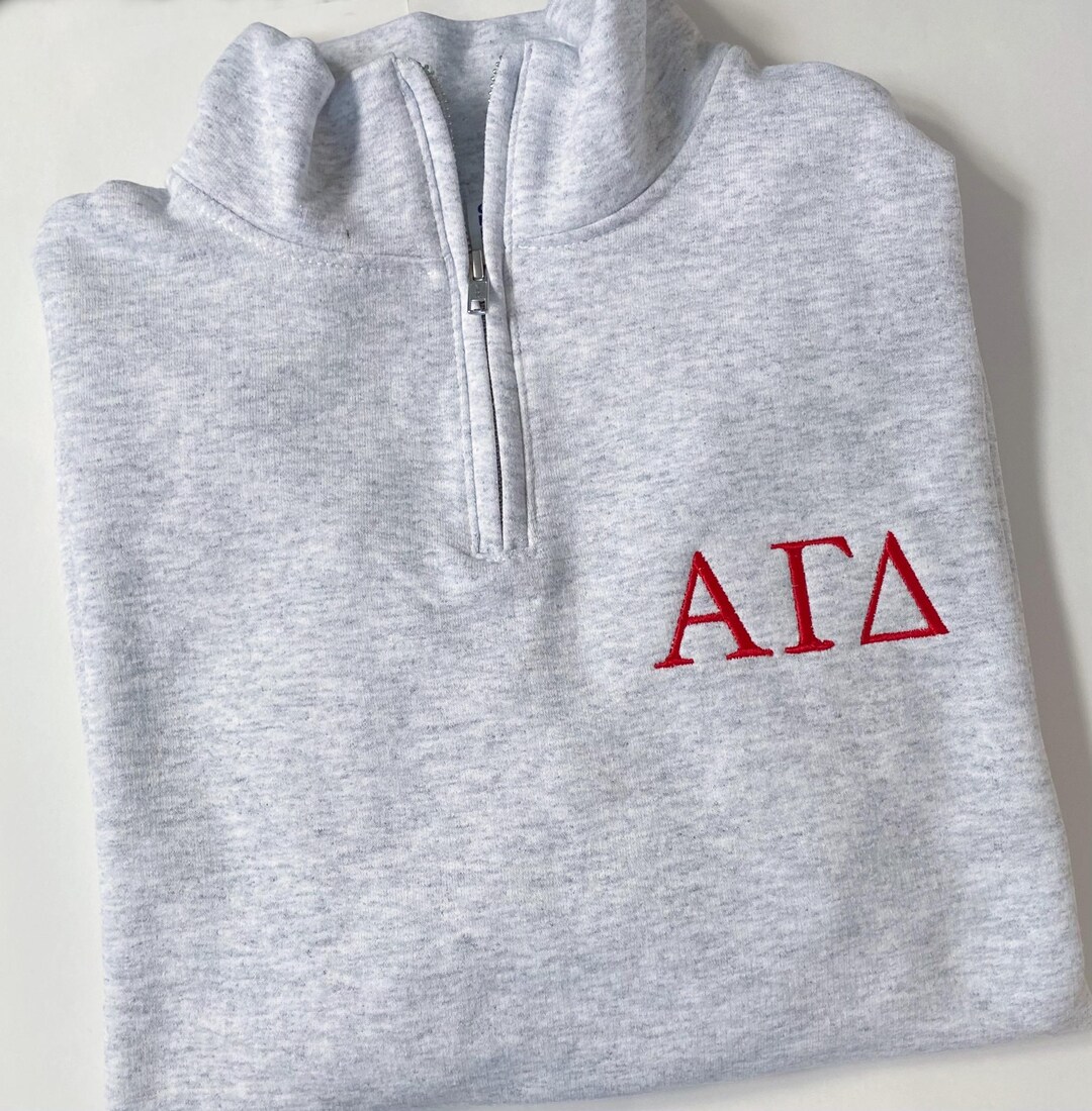 CUSTOMIZABLE Embroidered Sorority Quarter Zip, Sorority Sweaters ...