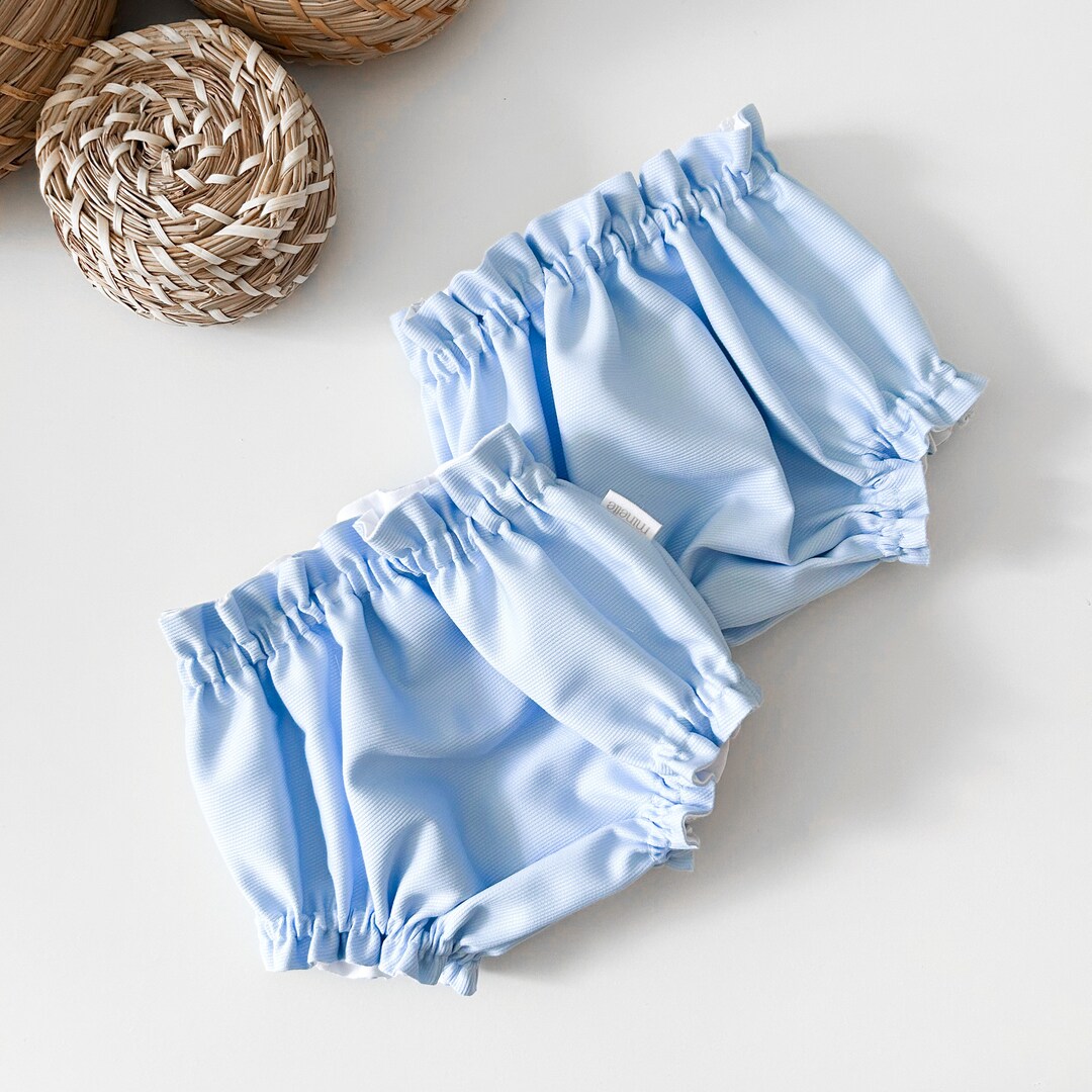 Baby Bloomers Baby Blue Pique - Etsy