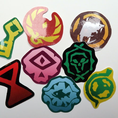 Sea of Thieves Sticker Set Sea of Thieves Skull Pirate | Etsy