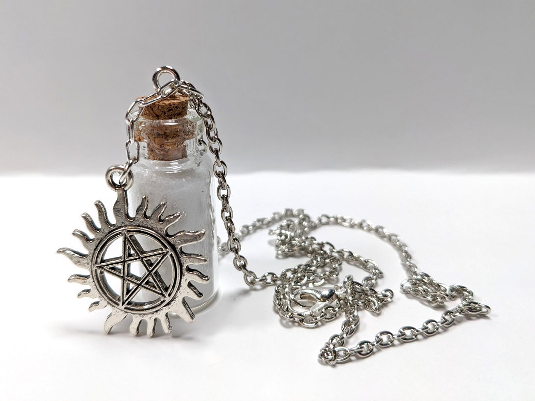 Supernatural Anti-possession Charm Mini Bottle Necklace - Etsy