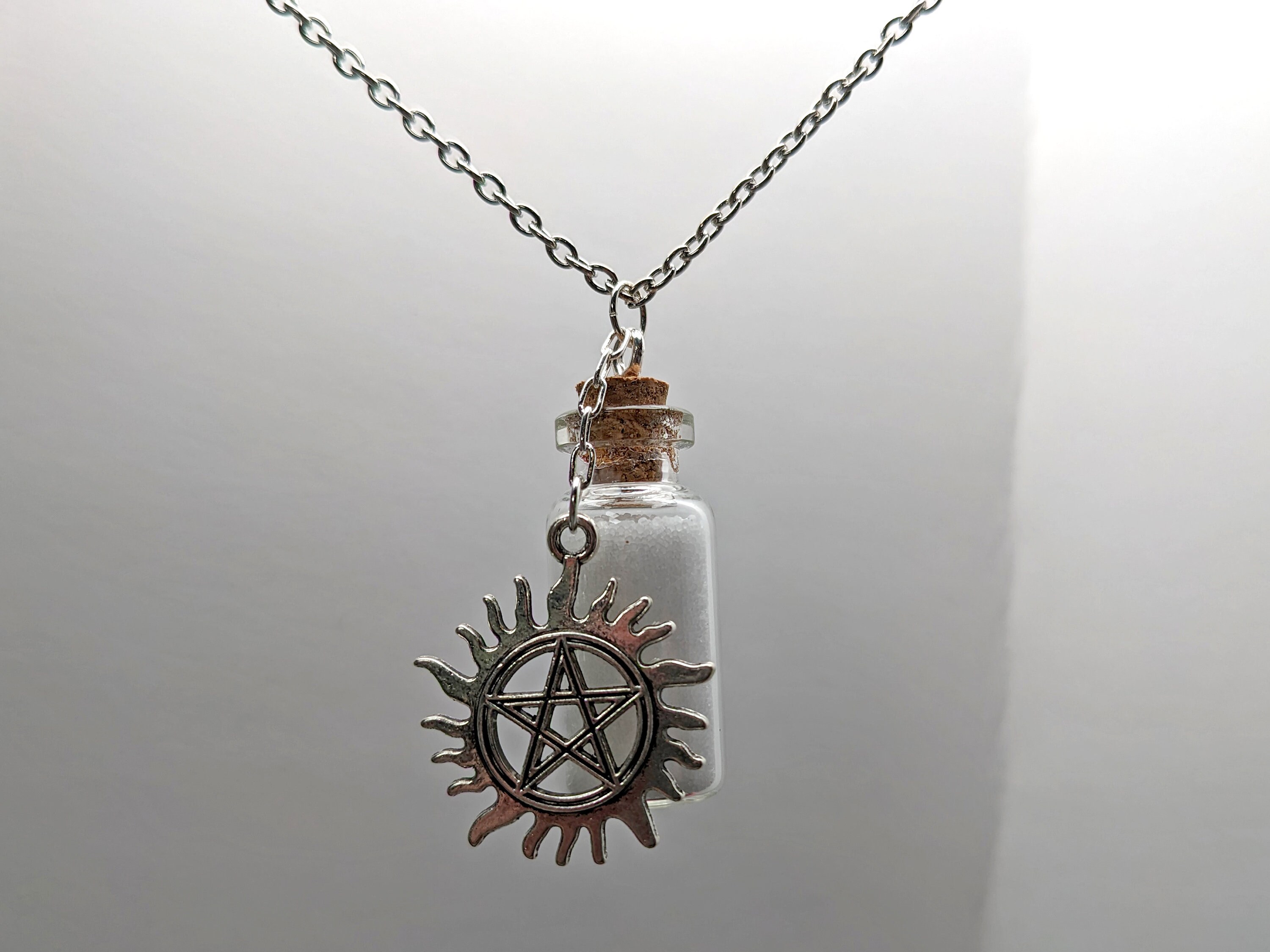 Supernatural Anti-possession Charm Mini Bottle Necklace - Etsy