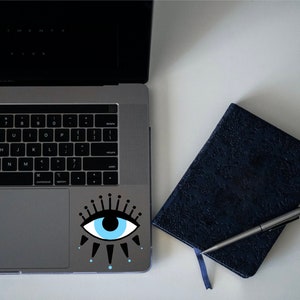 Evil Eye Computer Decal, Phone Sticker, Custom Macbook, Computer ...