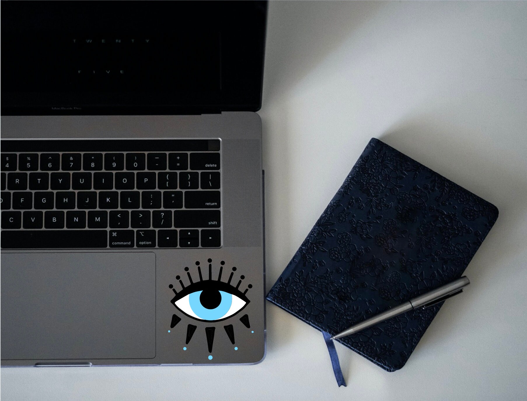 Evil Eye Computer Decal, Phone Sticker, Custom Macbook, Computer ...