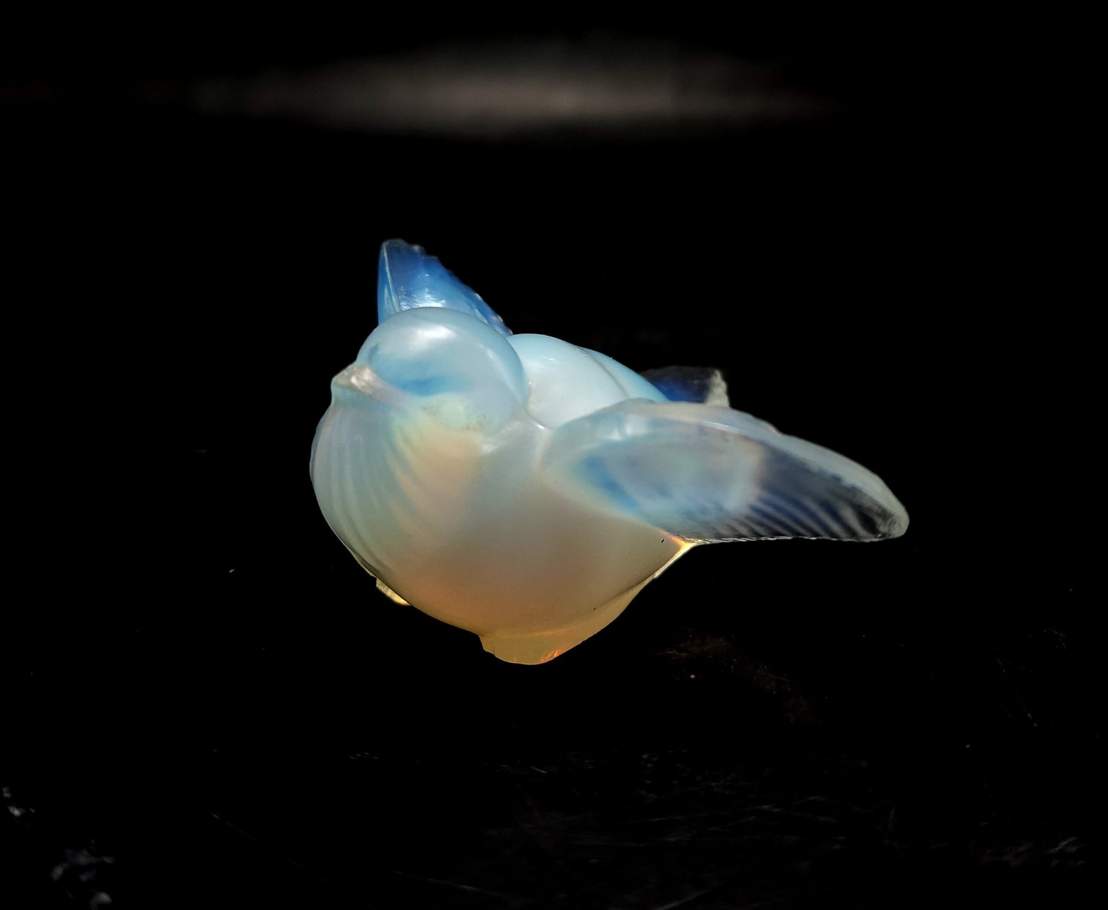 3 Vintage C1950 Sabino Art Crystal Glass Sparrows Bird Figurines ...