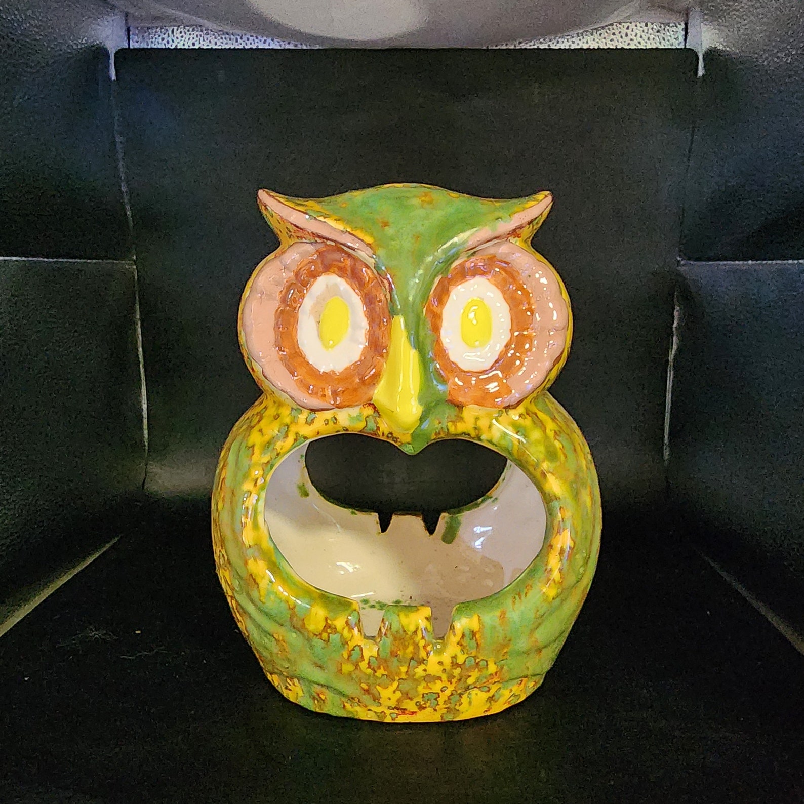 Mid-century Modern Ceramic Hanging Owl Ashtray Halloween Decoration - Etsy