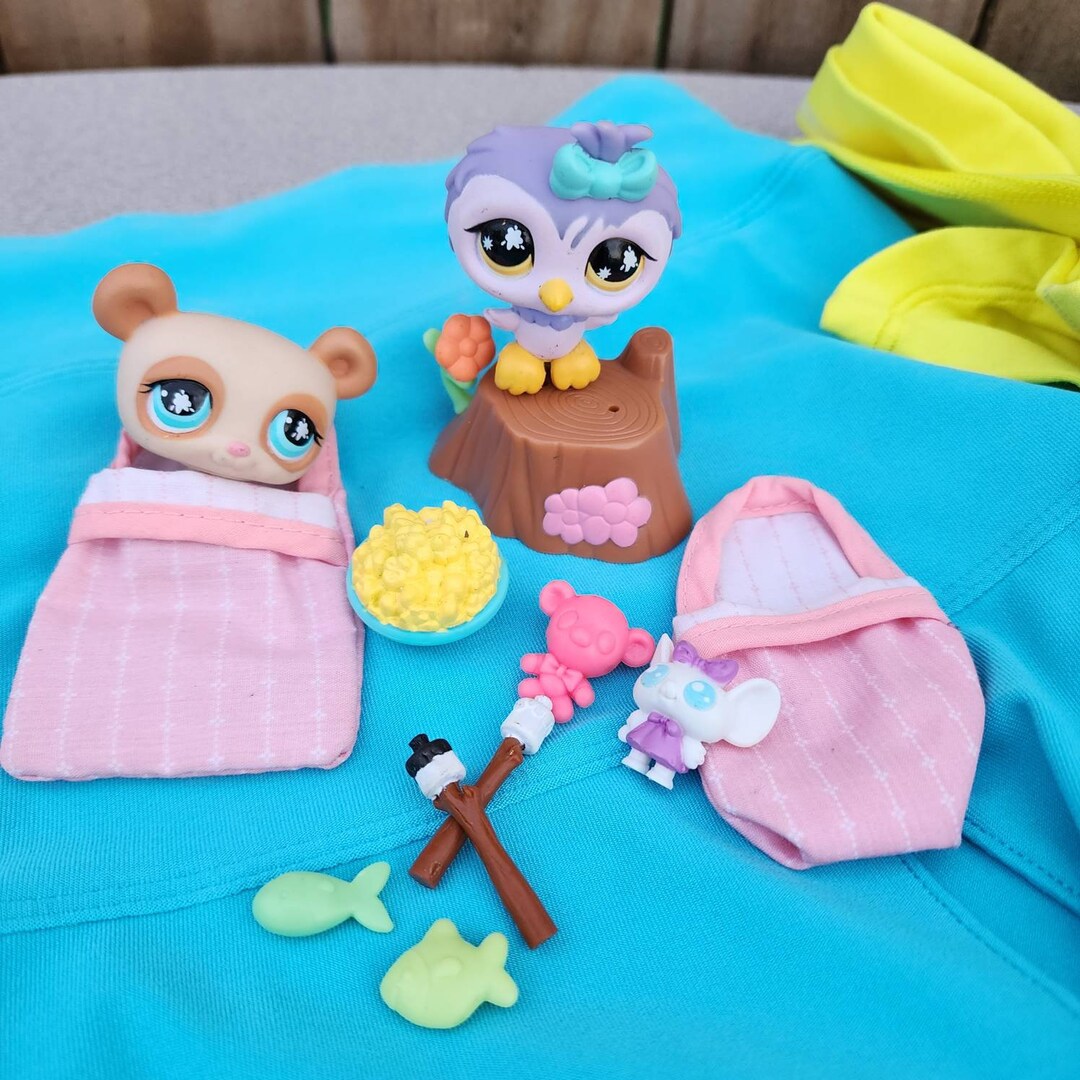Littlest Pet Shop LPS Messiest Series Camping Set Owl 924 & - Etsy