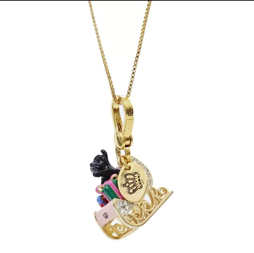 Juicy Couture Santa Scottie Dog Yorkie in Sleigh Charm - Etsy