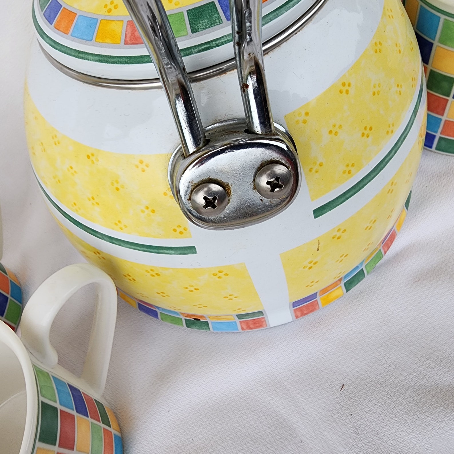 Villeroy Boch Twist Alea Limone Tea Kettle and Mugs Cups - Etsy