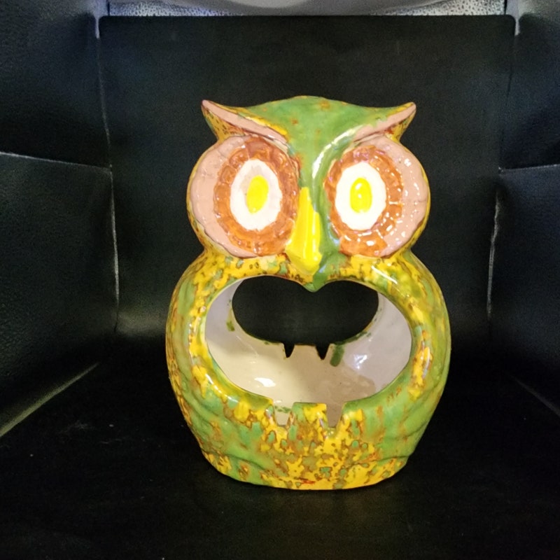 Vintage Owl Ashtray Ceramic - Etsy