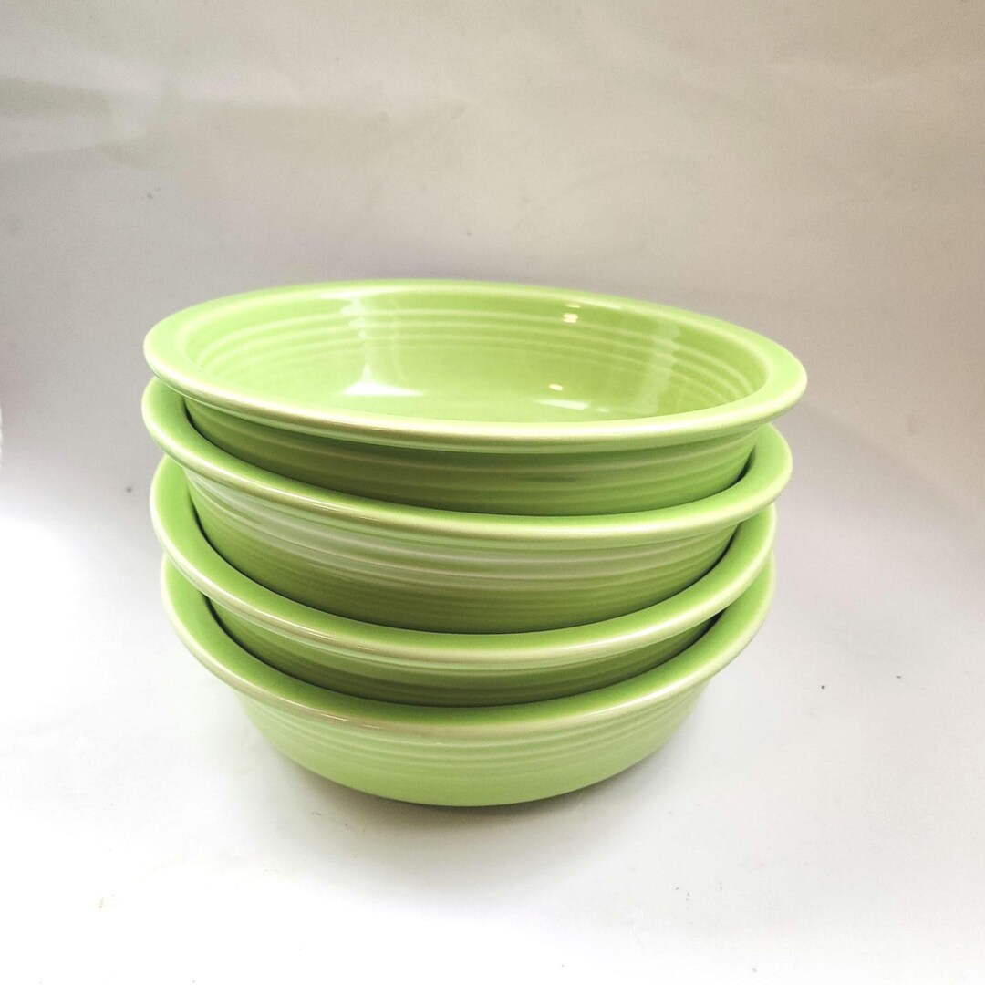 Fiestaware Fiesta Chartreuse Coup Cereal Bowls Set of 4 HLC USA - Etsy