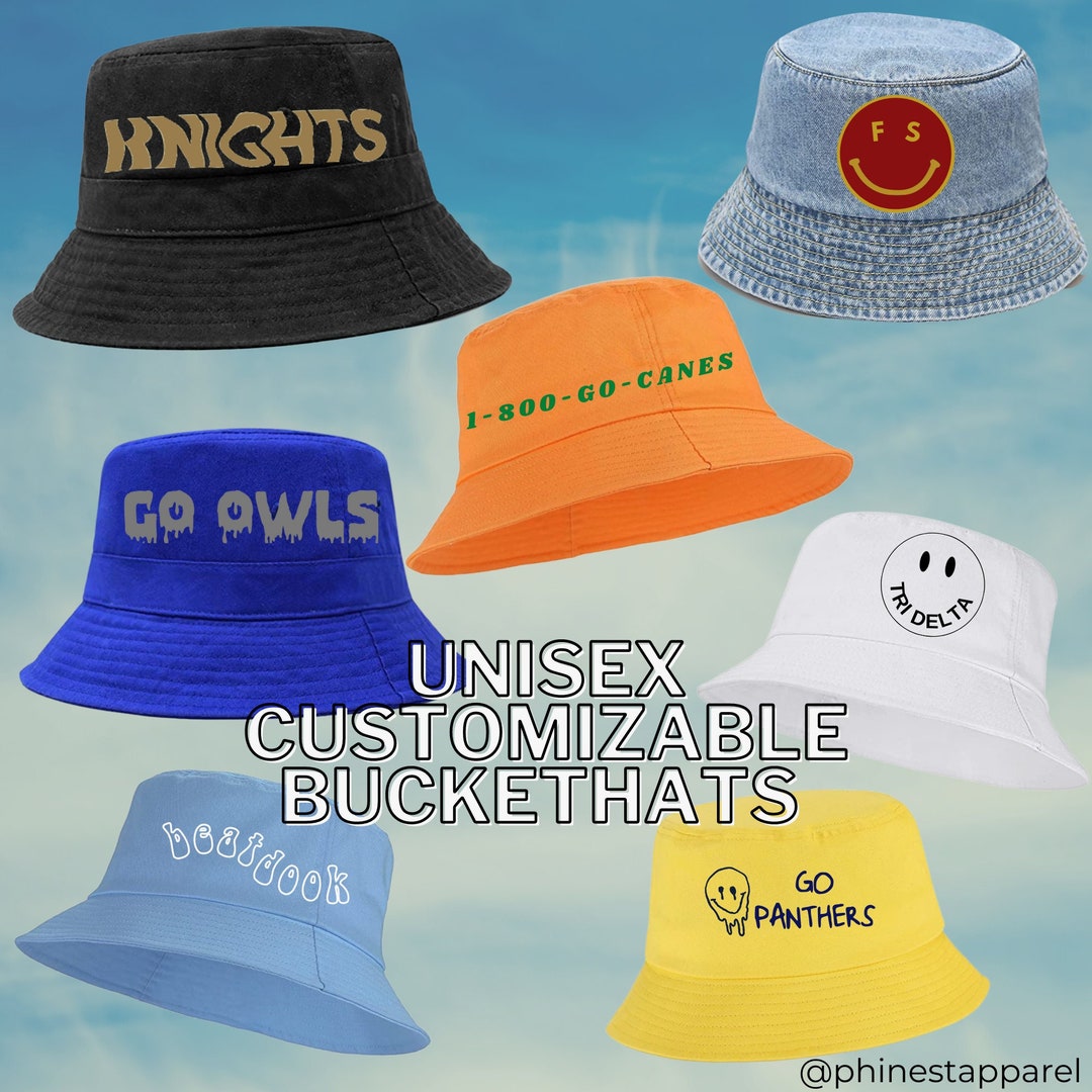 Custom Bucket Hat College & University Gameday/tailgate/sorority ...