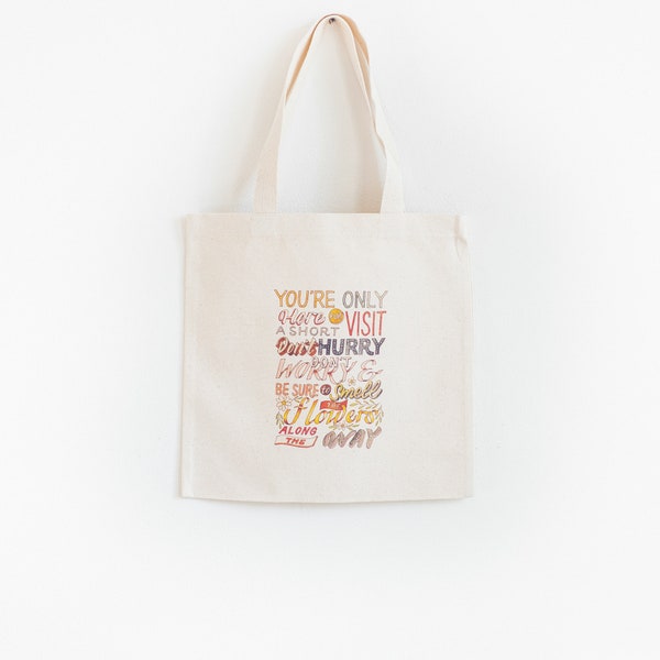 Canvas Bag With Quote - Etsy