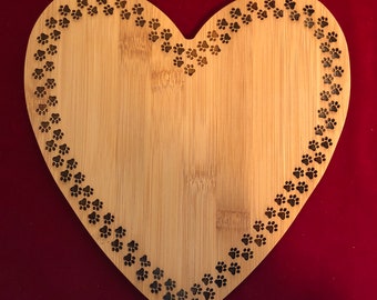 Paw Print Cutting Board - Etsy