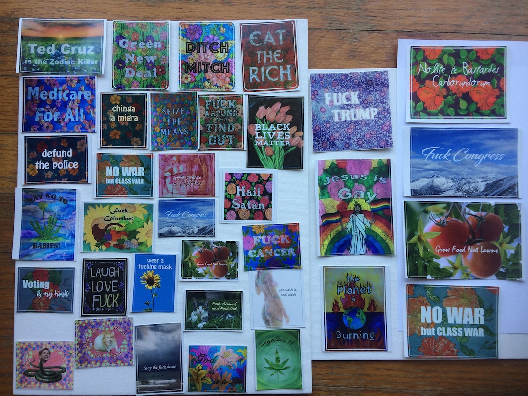 Political Sticker/decal Variety Pack Personalized Sticker Combo Pack ...