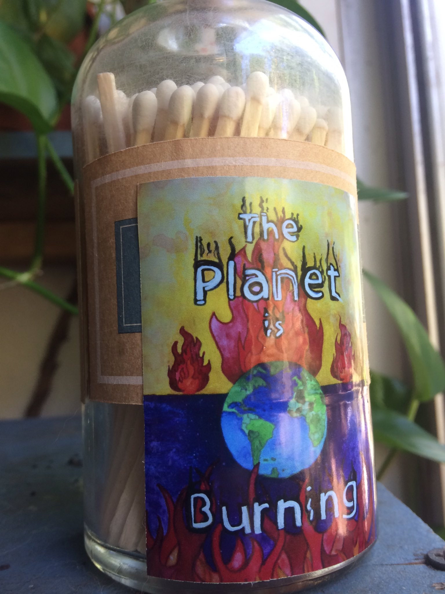 The Planet is Burning vinyl sticker 2.21x2.98 | Etsy