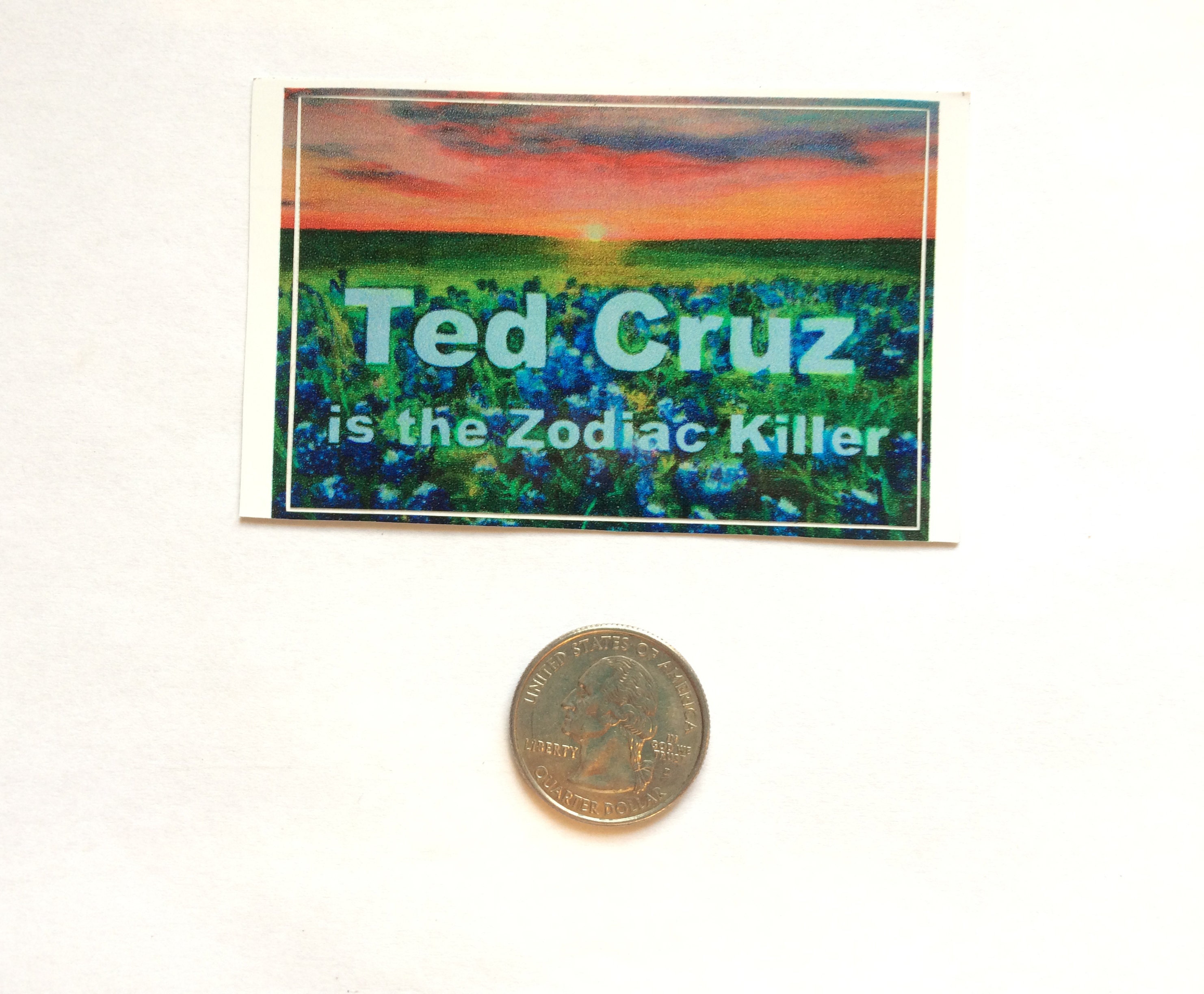 Ted Cruz is the Zodiac Killer STICKERS Ted Cruz is the Zodiac | Etsy
