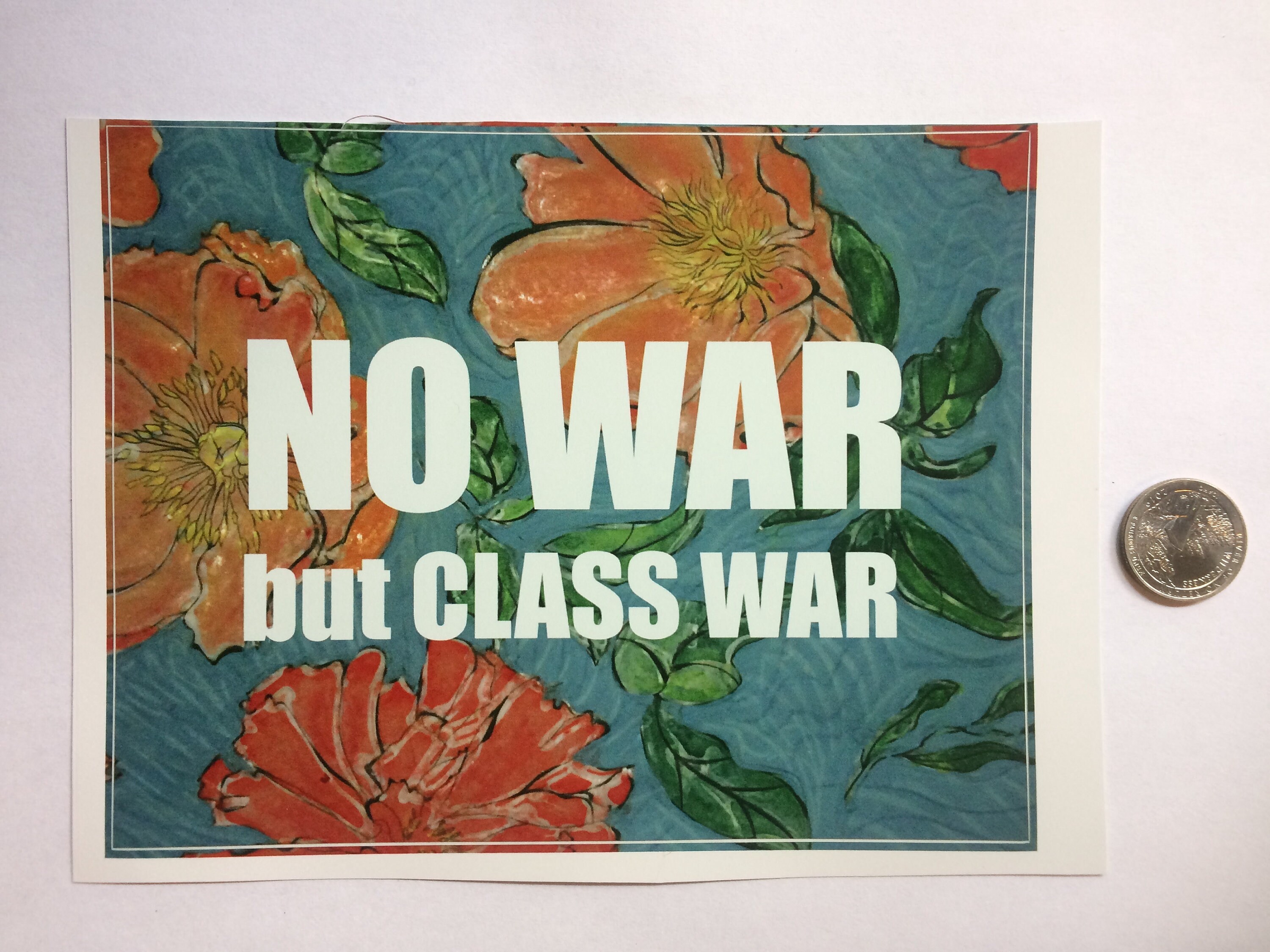 No War but Class War vinyl decal / bumper sticker three | Etsy